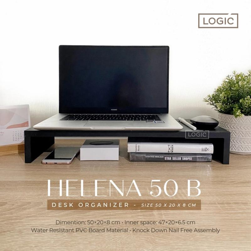 Logic Helena 50B Monitor Stand Desk Organizer Meja Rak Komputer - Shop ...