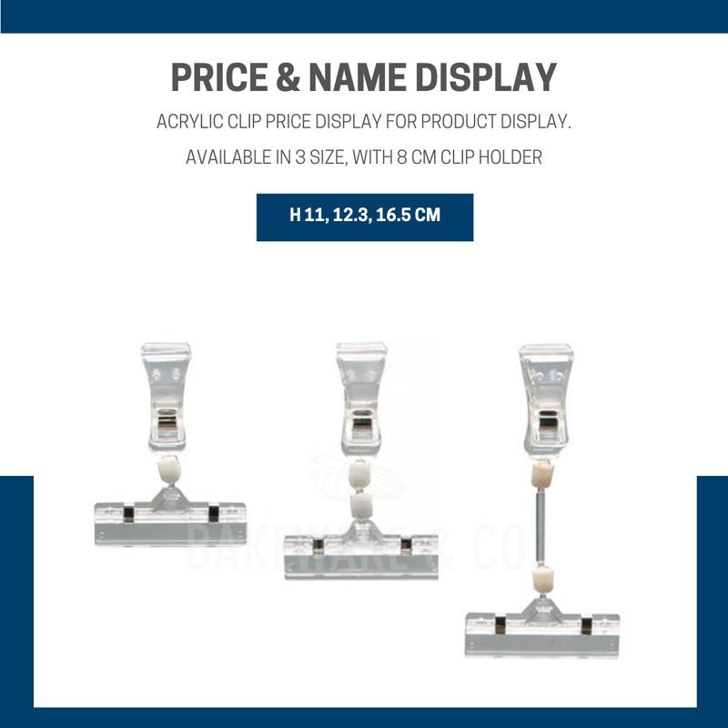 Acrylic Sign Price Card Holder Display Clip Price Tag Stand - Shop ...