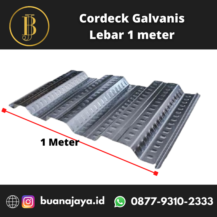 Jual Cordeck Bondek Bondeck Floordeck Galvanis Lebar 1m Tebal 0.75mm ...
