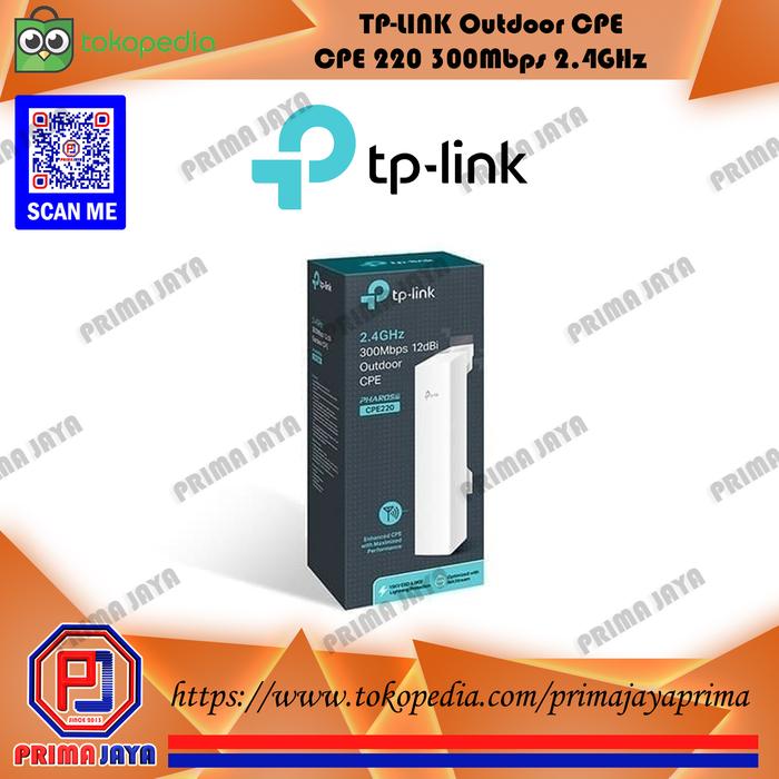 Jual TP-LINK CPE220 2.4GHz 300Mbps 12dBi Outdoor CPE Access Point ...