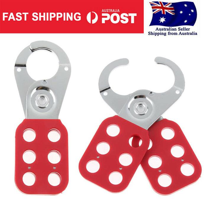 Jual Scissor Lockout Hasp Steel 25mm Jaw 6 hole Handle Heavy Duty ...