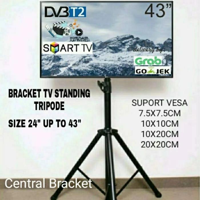 Promo Bracket TV Standing Tripod untuk TV 24-43 Inci 32-50 dengan ...