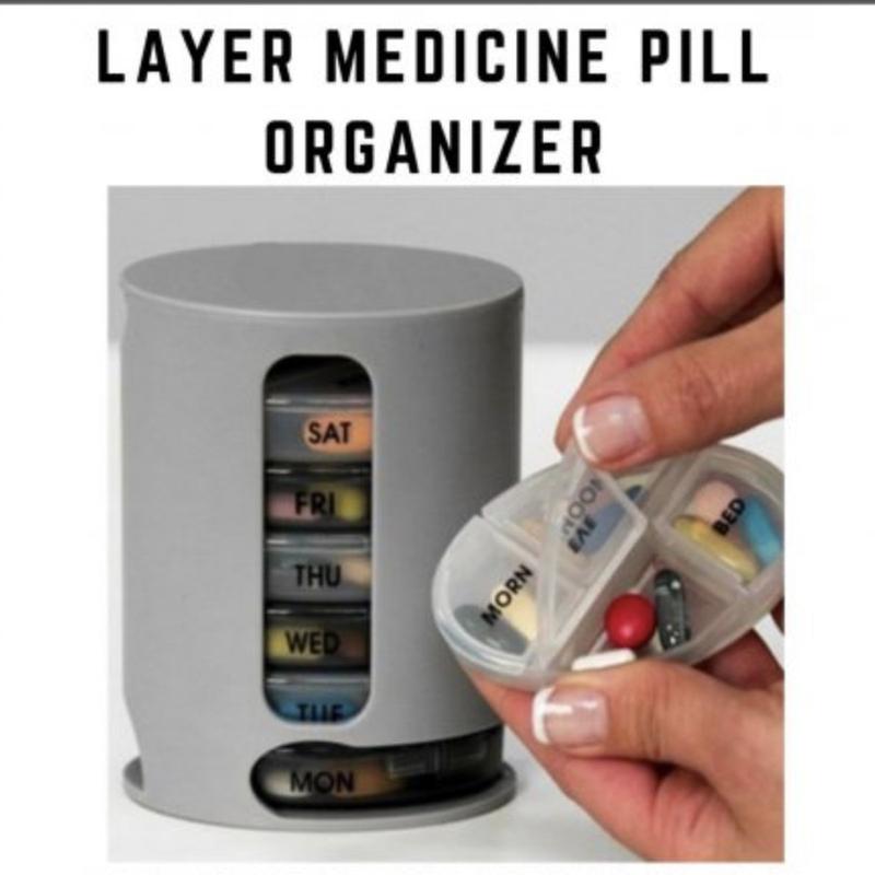 Layer Medicine Pill Organizer / 2 PCS NELSKY - Shop | Tokopedia
