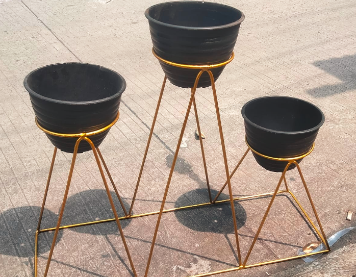 Jual BAYAR DI TEMPAT / Standing pot susun 3 / Rak bunga susun 3 / RAK ...