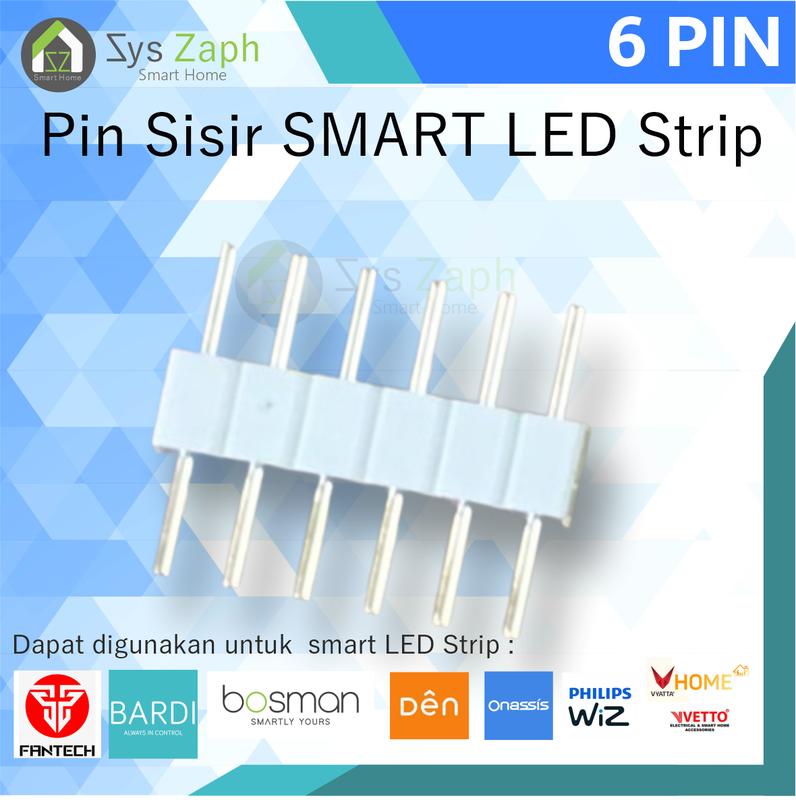 Konektor 6 Pin Sisir Penyambung Smart LED Strip BARDI BOSMAN - Shop ...