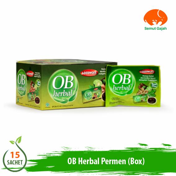OB Herbal Box (Isi 15 Sachet) - Permen - Shop | Tokopedia