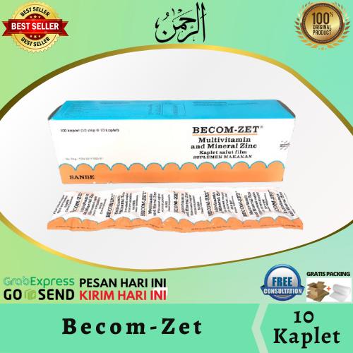 BECOM ZET TAB 1 STRIP ISI 10 TABLET - Shop | Tokopedia