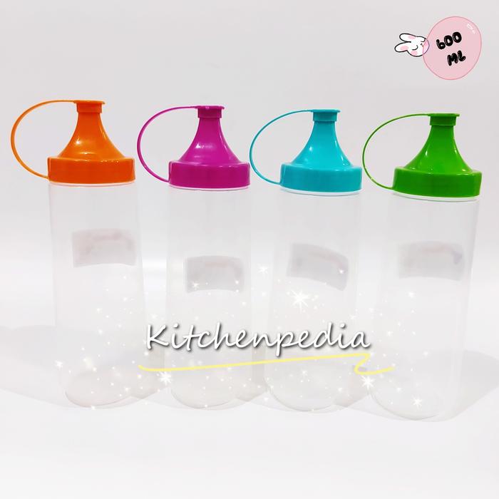 Jual Botol Kecap Bumbu Saus Sambal Saos Sambel Plastik Clio 600 ml ...