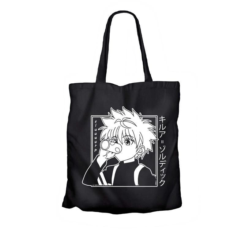 Tote bag anime KILLUA DRINK - HUNTER X HUNTER 100% canvas - Shop ...
