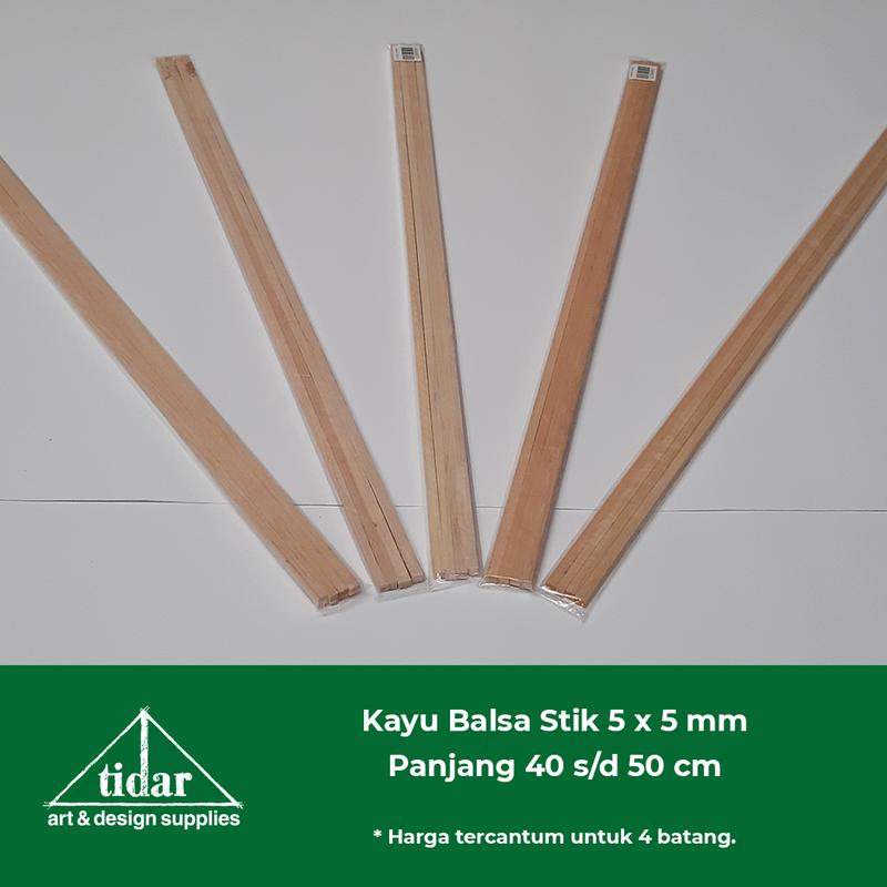 Kayu Balsa Stick 5 mm / Balsa Stik / Kayubalsa - Shop | Tokopedia