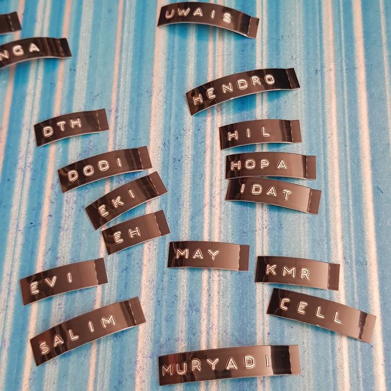 Custom Label Sticker Aesthetic 3D Nama Bumbu Emboss Timbul - Shop ...