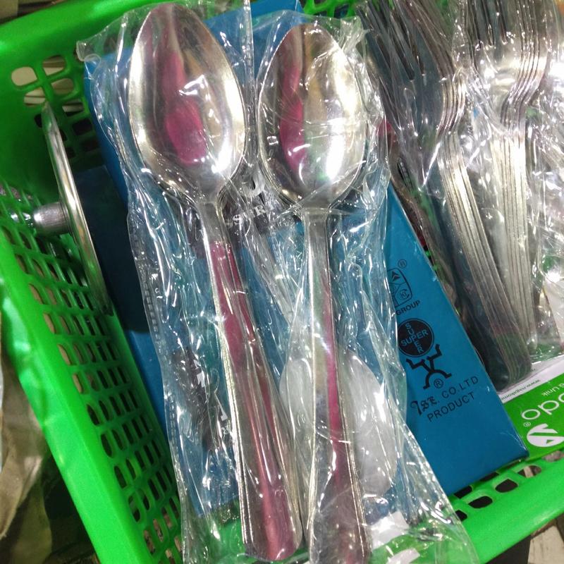 Sendok makan stainless tebal lusinan - Shop | Tokopedia