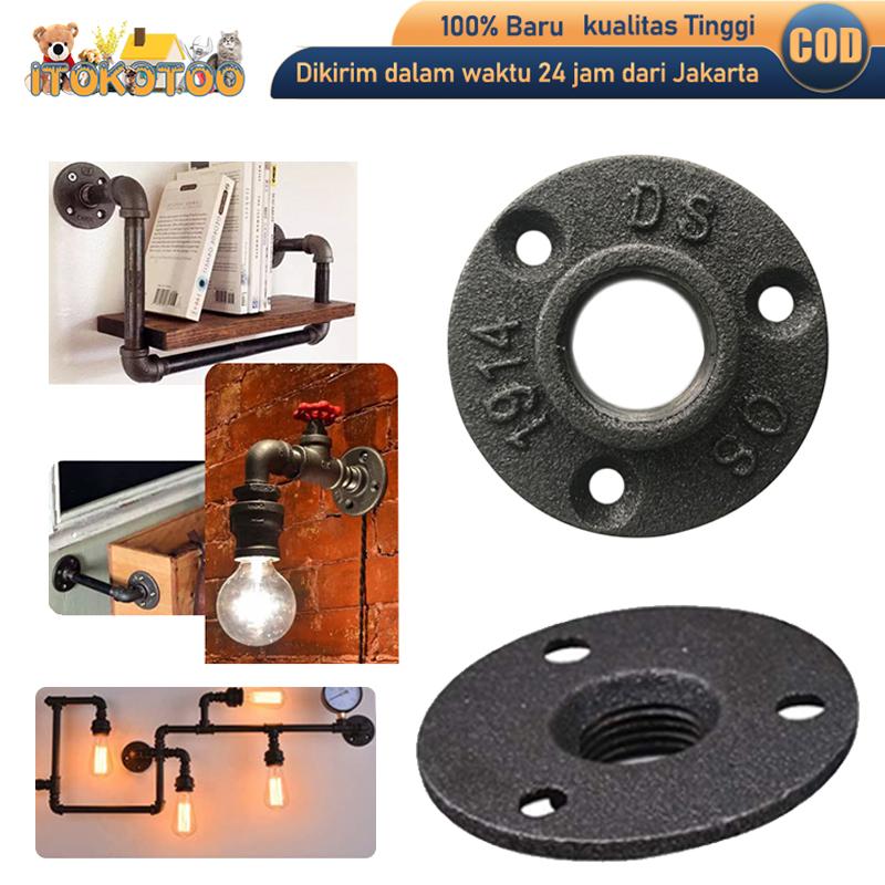 Flange Drat Besi Floor Flange Cast Iron Pipe Threaded Pipe Fitting ...
