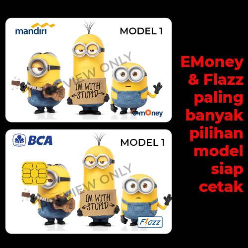 Jual Emoney Mandiri/Flazz BCA Custom 1 sisi - edisi MINION - FLAZZ BCA ...