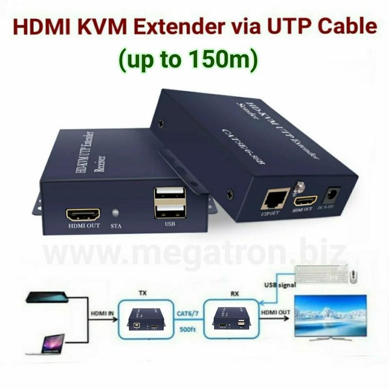 HDMI KVM USB (Mouse keyboard) Extender via UTP Cable - Up to - Shop ...