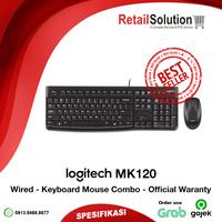 Jual Keyboard Mouse Combo USB Membrane Full Key - Logitech Desktop ...
