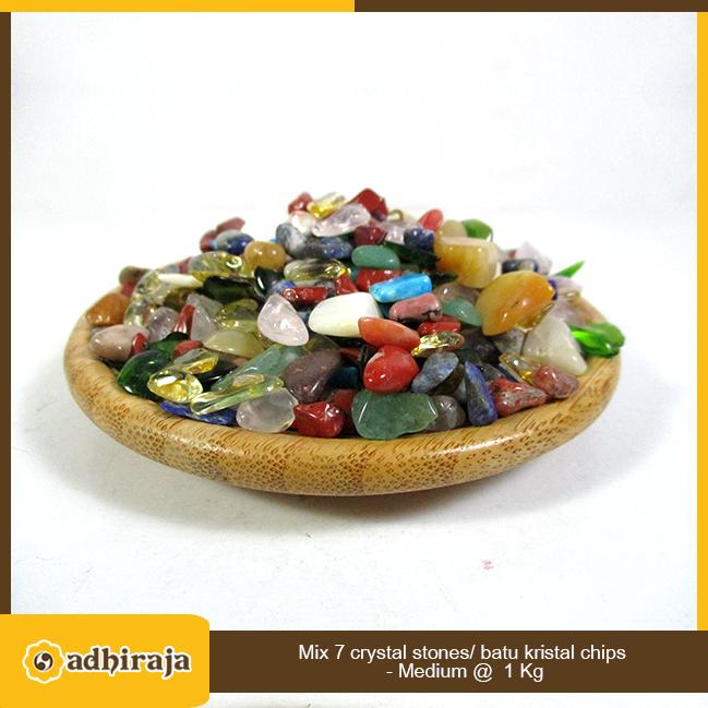 Batu Kristal Mix 7 Kepingan Precious Stone Chips Medium 1 Kg - Shop ...
