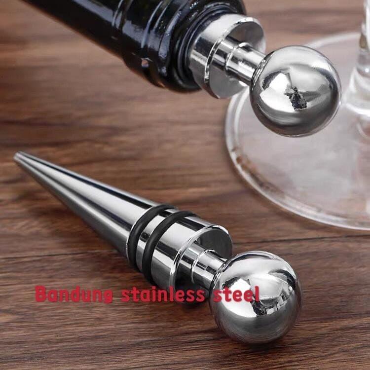 Tutup Botol Red Wine Bottle Stopper Wine Whiskey Wine Cap Stainless ...