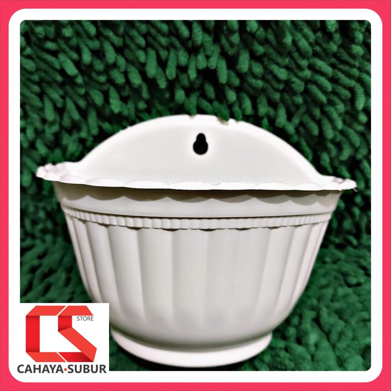 KB SHALLOM Pot Tembok Dinding Bunga Tanaman Hias Putih ISABELLA - Shop ...