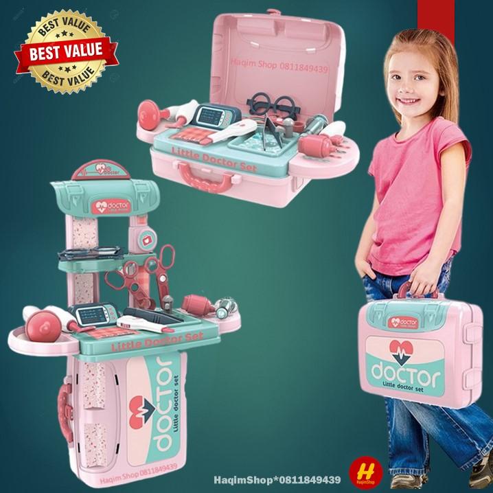 Mainan Anak Perempuan Dokter Dokteran Set Lengkap Koper Murah 3in1 K40 ...