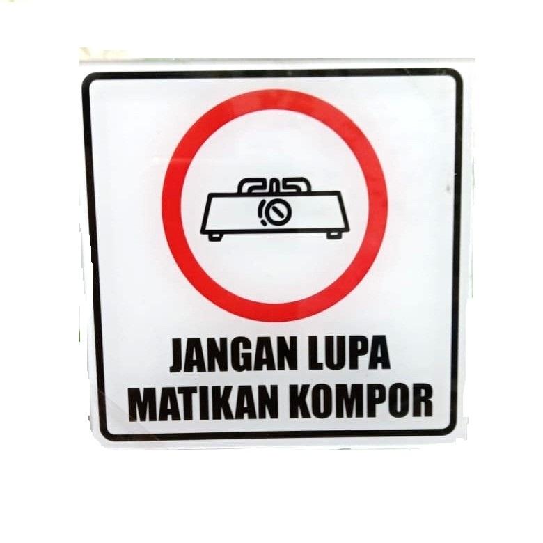 sign akrilik jangan lupa matikan kompor - Shop | Tokopedia