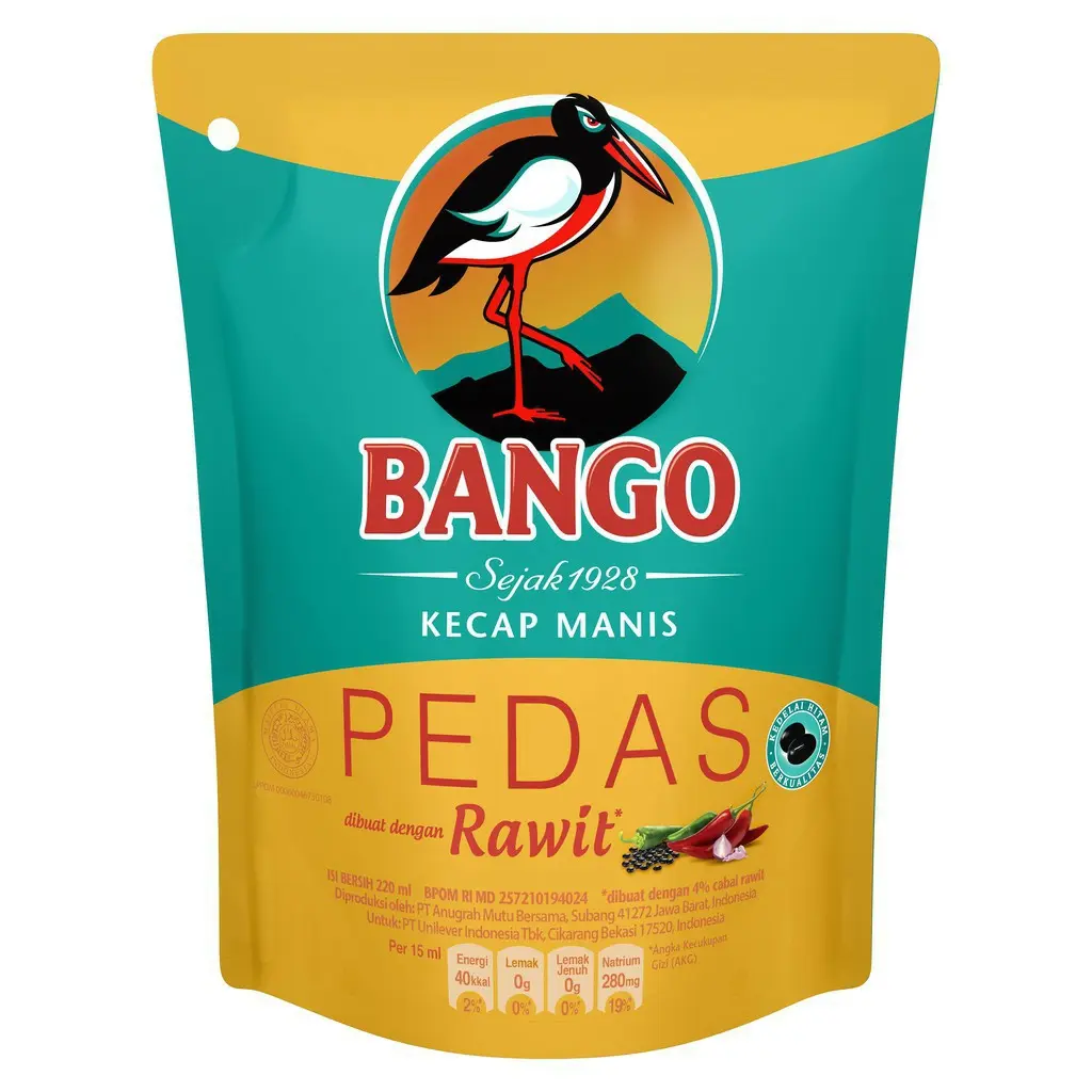 BANGO KECAP MANIS PEDAS RAWIT REFILL 220mL - Shop | Tokopedia