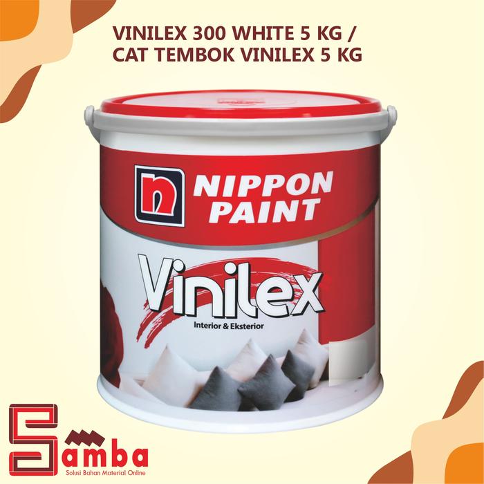 Jual VINILEX 300 WHITE 5 KG / CAT TEMBOK interior putih 5 KG nippon ...