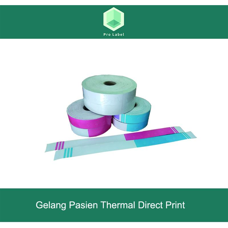 Gelang Pasien Barcode Thermal Print Dewasa Biru & Pink 1 Roll - Shop ...