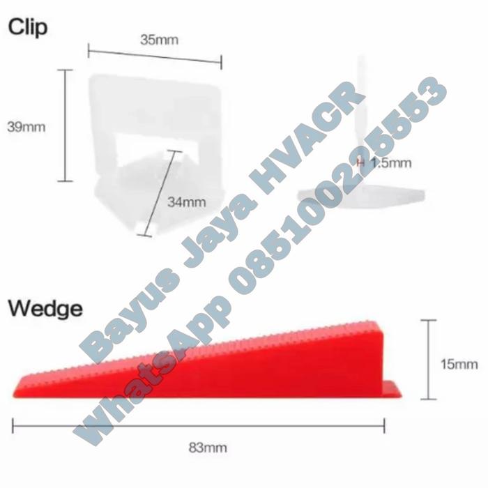 Jual Clips clip tile nat spacer leveling alat perata keramik granit 1 ...