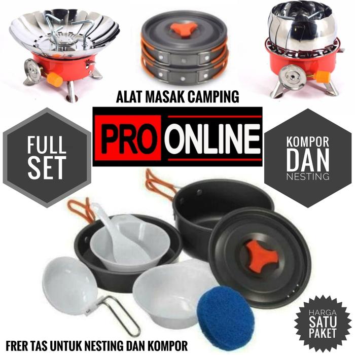 Jual Nesting camping oudoor - paket nesting dan kompor windproof ...