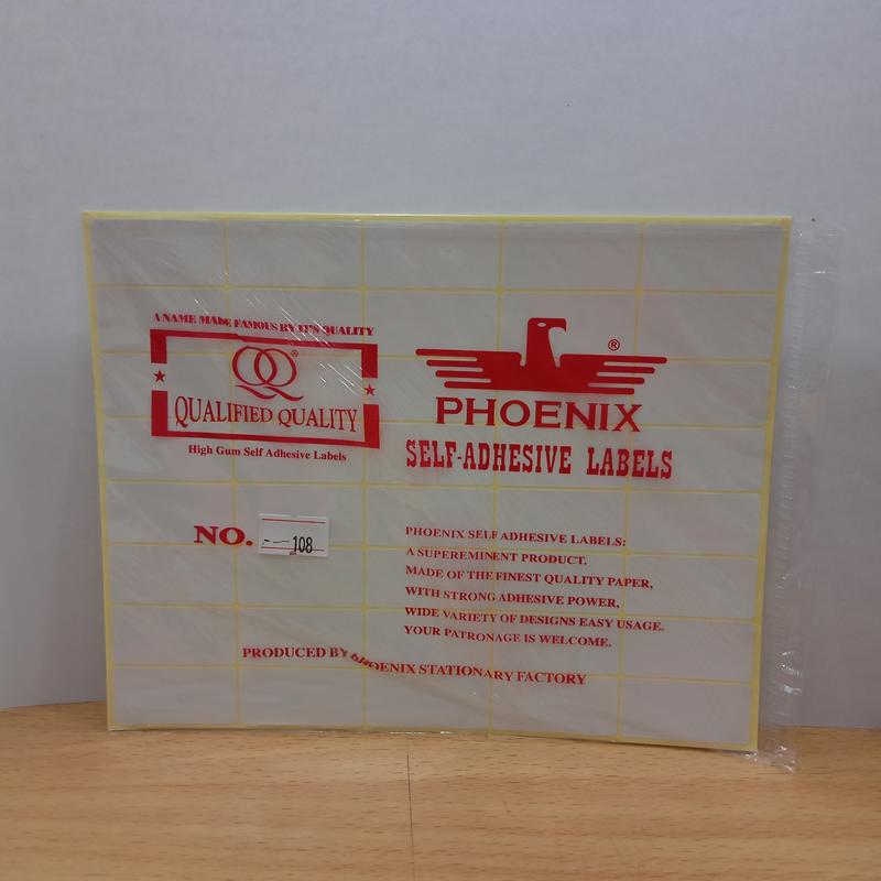 Stiker Label Nama / Label Harga No.108 Phoenix - Shop | Tokopedia