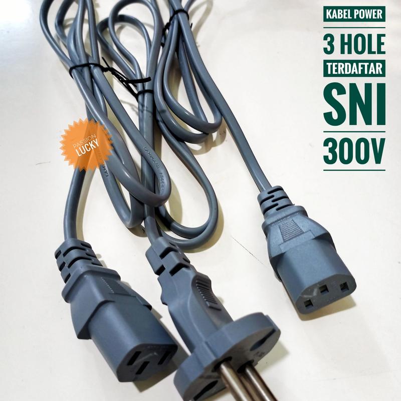 KABEL POWER PC CPU KOMPUTER/KABEL MEGICCOM/KABEL 3 HOLE - Shop | Tokopedia