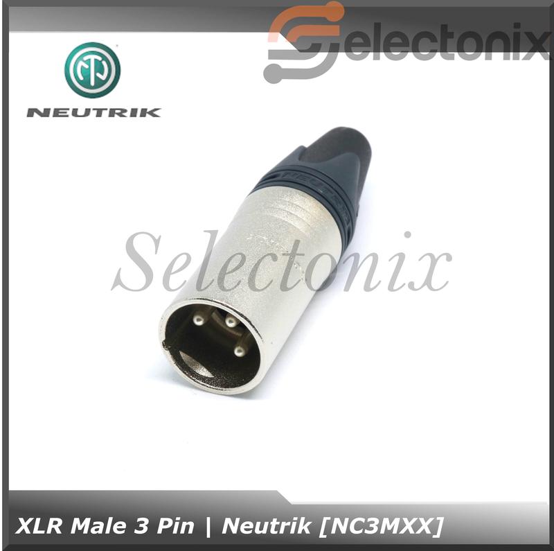 Konektor XLR / Canon Male 3 Pin | Neutrik [NC3MXX] / [NC3MXX-B] - Shop ...