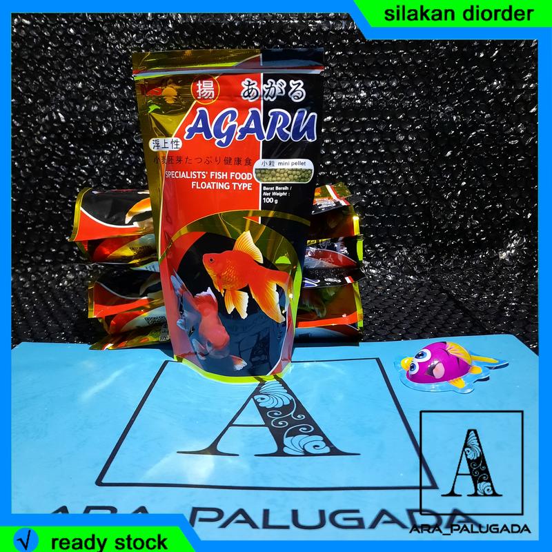 Pelet Pakan Ikan Hias Agaru Floating Type Mengambang 100 gram - Shop ...