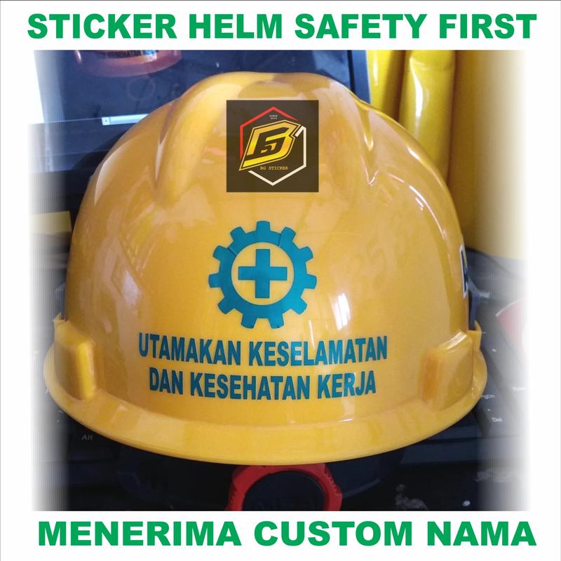 STICKER UTAMAKAN KESELAMATAN DAN KESEHATAN KERJA , STICKER HELM - Shop ...