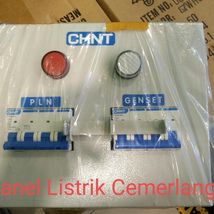 Jual Ohm Saklar 4Pole /3Phase Chint Panel 63A Interlok Genset Pln - 25A ...