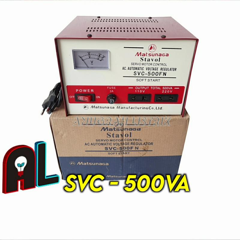 MATSUNAGA Stabilizer Soft Start CPU 500W Stavol 500VA Stavolt 500 Watt ...