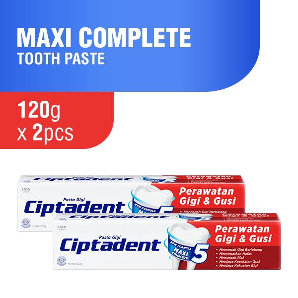 Ciptadent Pasta Gigi Maxi Complete 120 gr x 2 pcs - Shop | Tokopedia