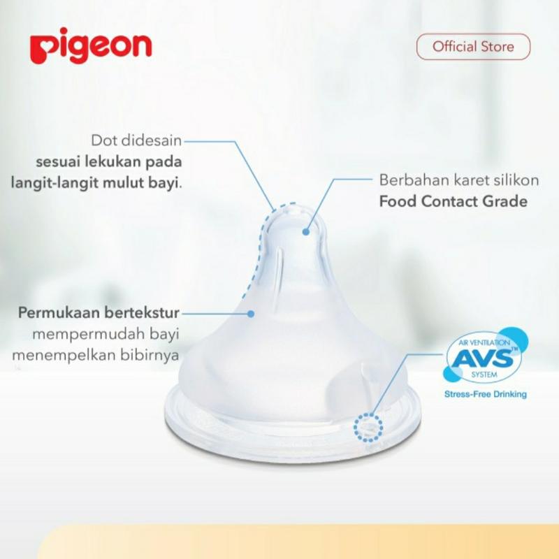 Dot Nipple Pigeon Peristaltic Plus size SS Newborn - Shop | Tokopedia