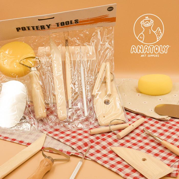 Basic Pottery Tool Kit - 8 in 1 - for professional or beginner - Shop ...
