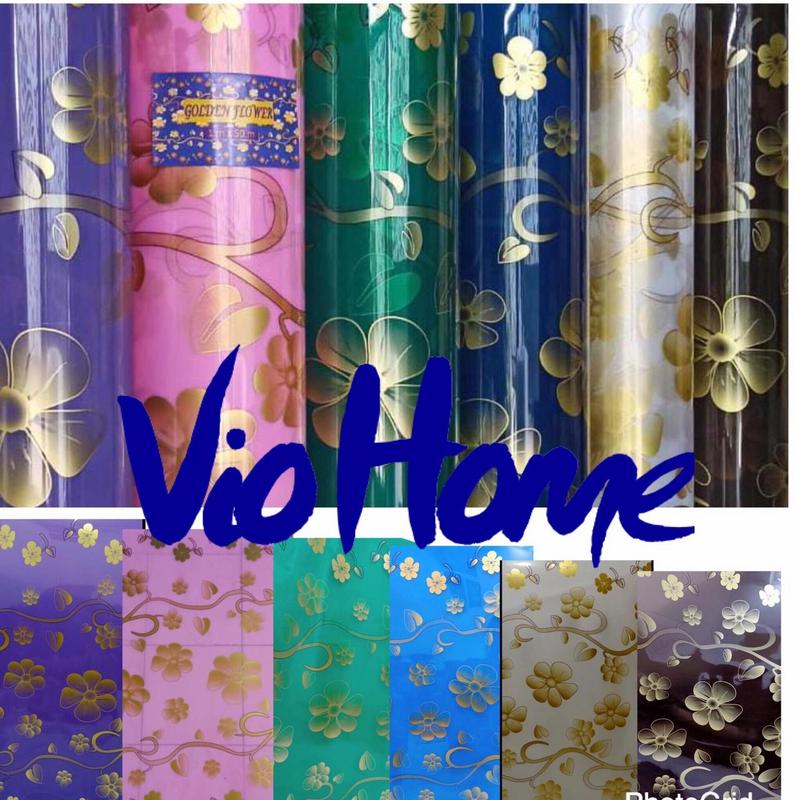 fiber viber plplastik penutup pagar golden flowers (harga pe - Shop ...