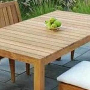 Meja makan garden kayu jati - Shop | Tokopedia