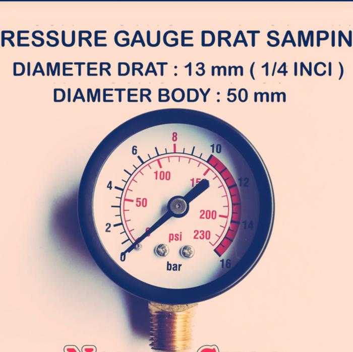 Jual preasure gauge 16 bar / 230 psi - Jakarta Barat - hidrolik ...