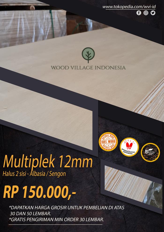 Jual MULTIPLEK ALBASIA / TRIPLEK ALBASIA / PLYWOOD / MULTIPLEK 12MM 12 ...