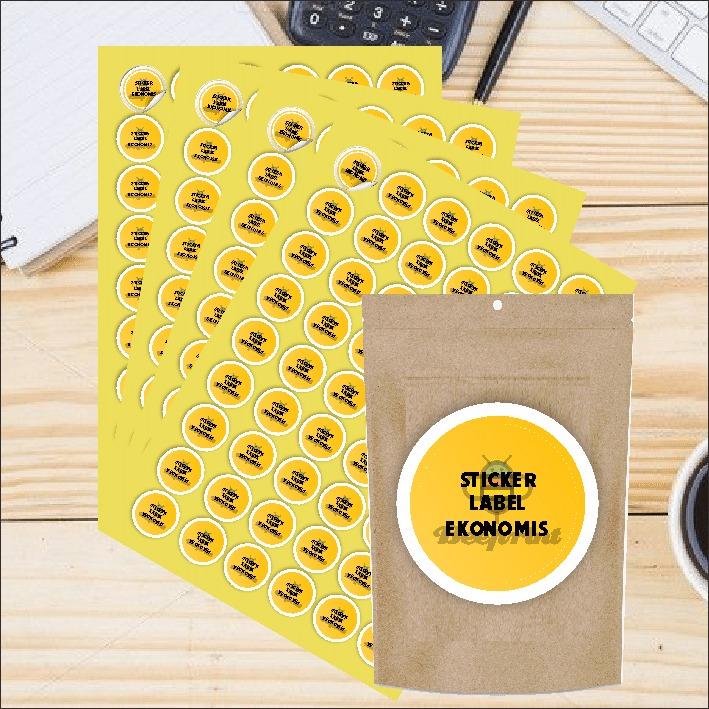 CETAK STICKER LABEL BULAT, LABEL MAKANAN, LABEL BAJU, LABEL TERMURAH ...