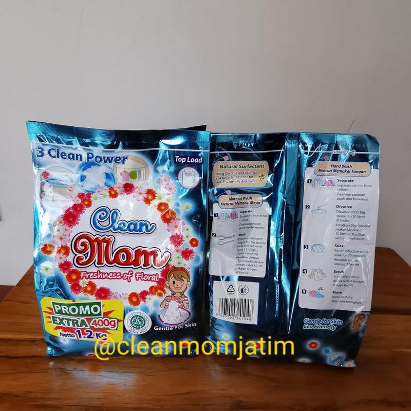 clean mom detergent 1,2 kg - Top Load - Shop | Tokopedia