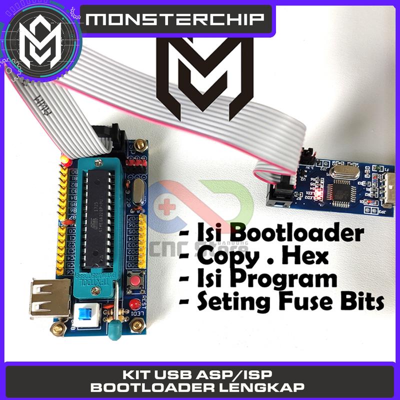 KIT USBASP ISI BOOTLOADER COPY HEX USB ASP ISP USBISP PAKET DOWNLOADER ...