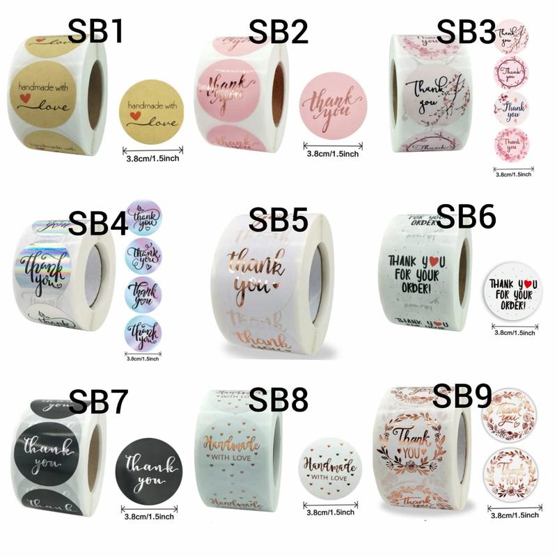 20pcs Stiker Segel/Sticker Thank You Ukuran 3.8cm - Shop | Tokopedia