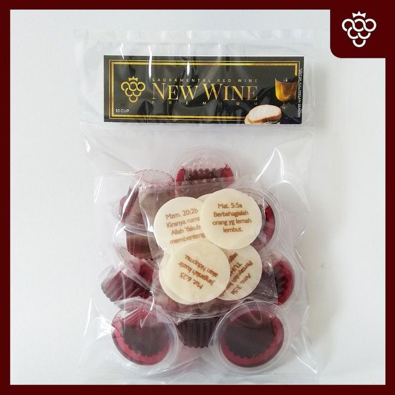 Anggur Perjamuan Kudus Cup Premium + Hosti Ayat Kecil - Isi 10 - Shop ...