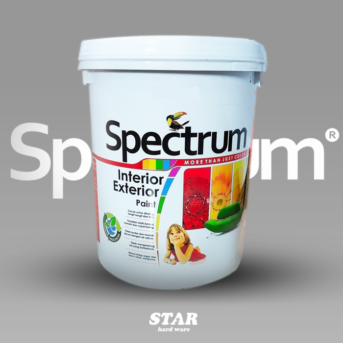 Jual SPECTRUM Cat Tembok Warna ABUGREY Spesial Pail 25 Kg Interior ...